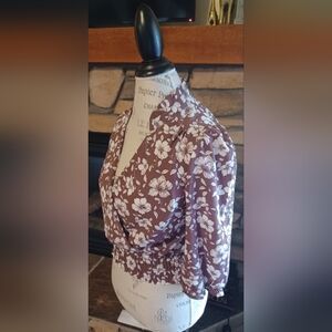Monteau | Tops | Monteau Los Angeles Wrap Blouse | Poshmark